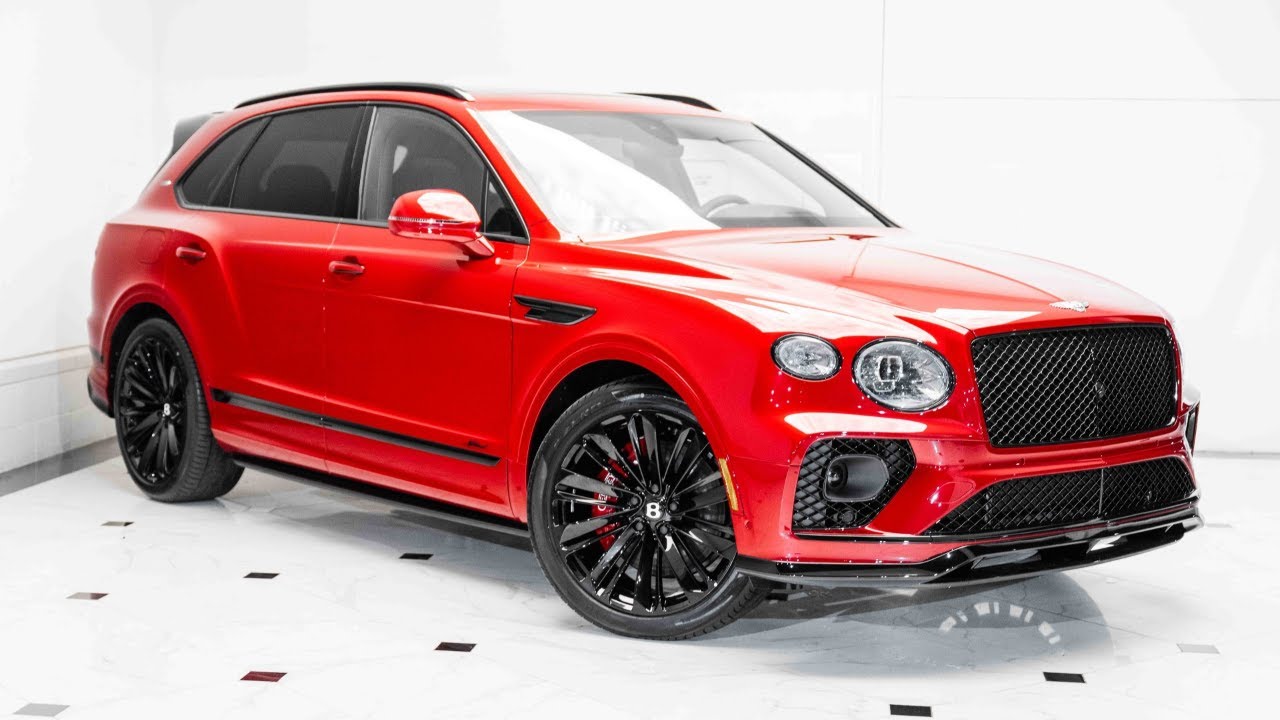 Candy Red on Beluga 2023 Bentley Bentayga Speed Edition 12 - YouTube