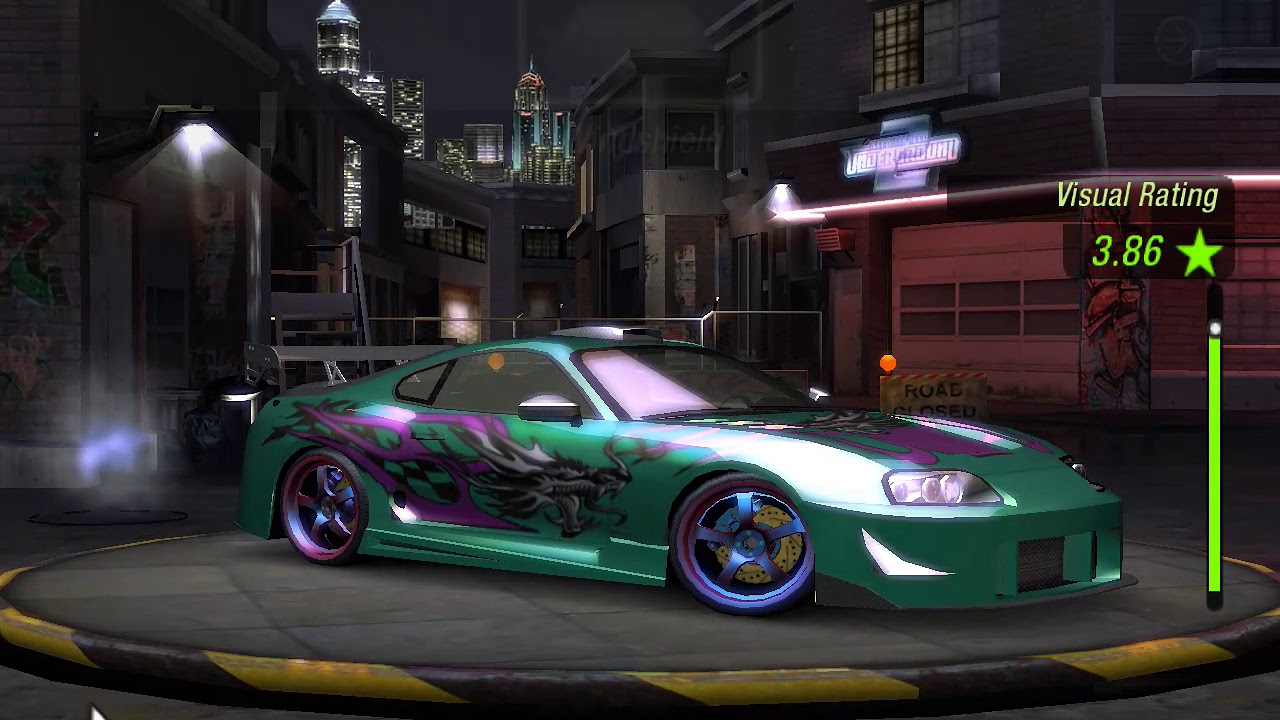 NFSU2 TOYOTA Supra แต่ง + Tune - YouTube