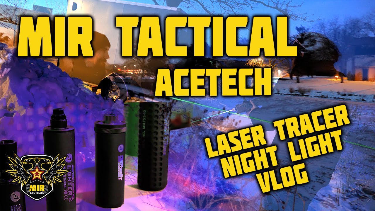AceTech Blaster Laser Tracer Light Show Vlog with Slex Wild - YouTube