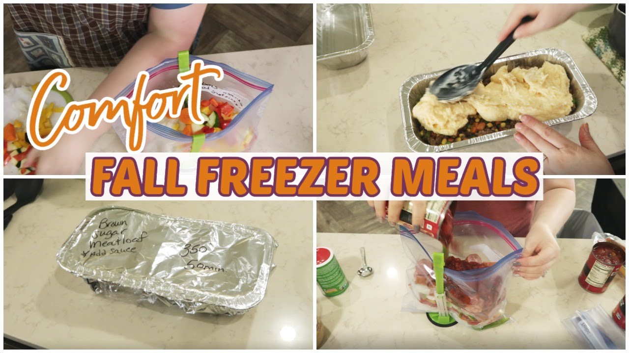 Fall Freezer Meals ~ Comfort Foods || VlogTober Day 7 - YouTube