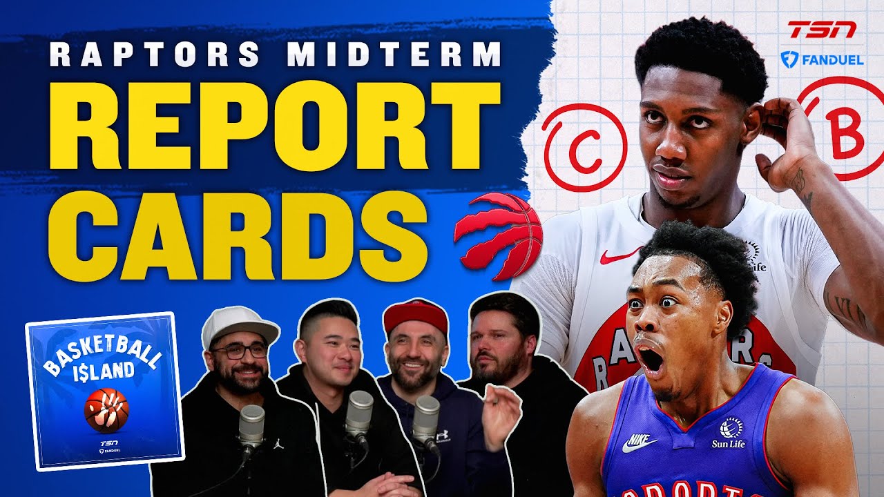 MIDTERM REPORT CARDS FOR THE TORONTO RAPTORS | Basketball Island - YouTube