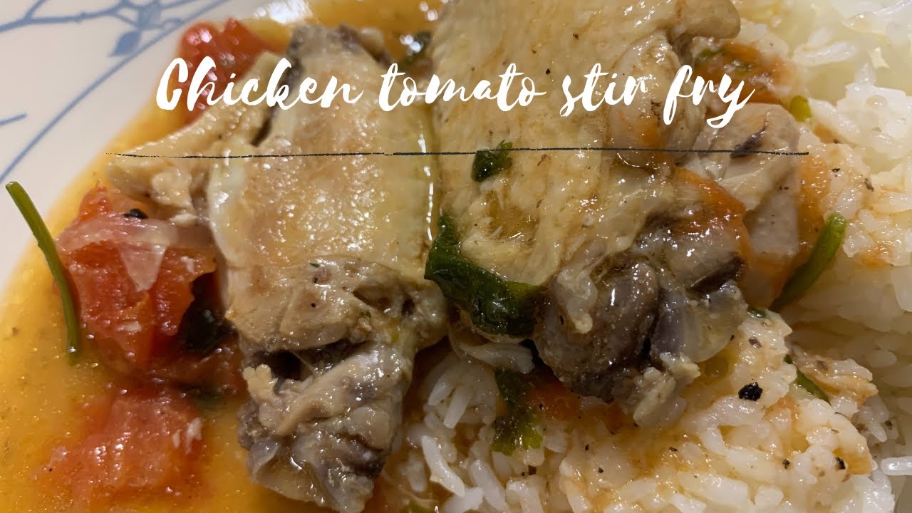 (HMONG FOOD) Chicken tomato stir fry - YouTube