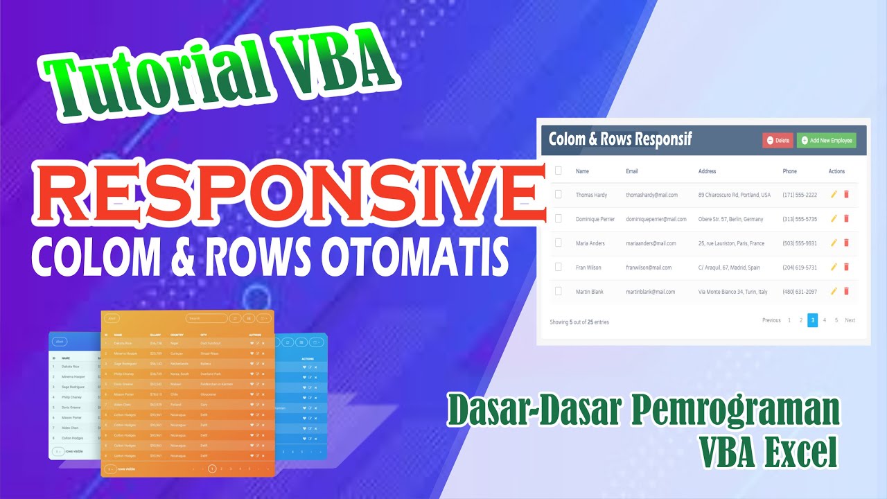 Tehnik Colom dan Rows Menjadi Responsif || How to make Responsive Colom ...