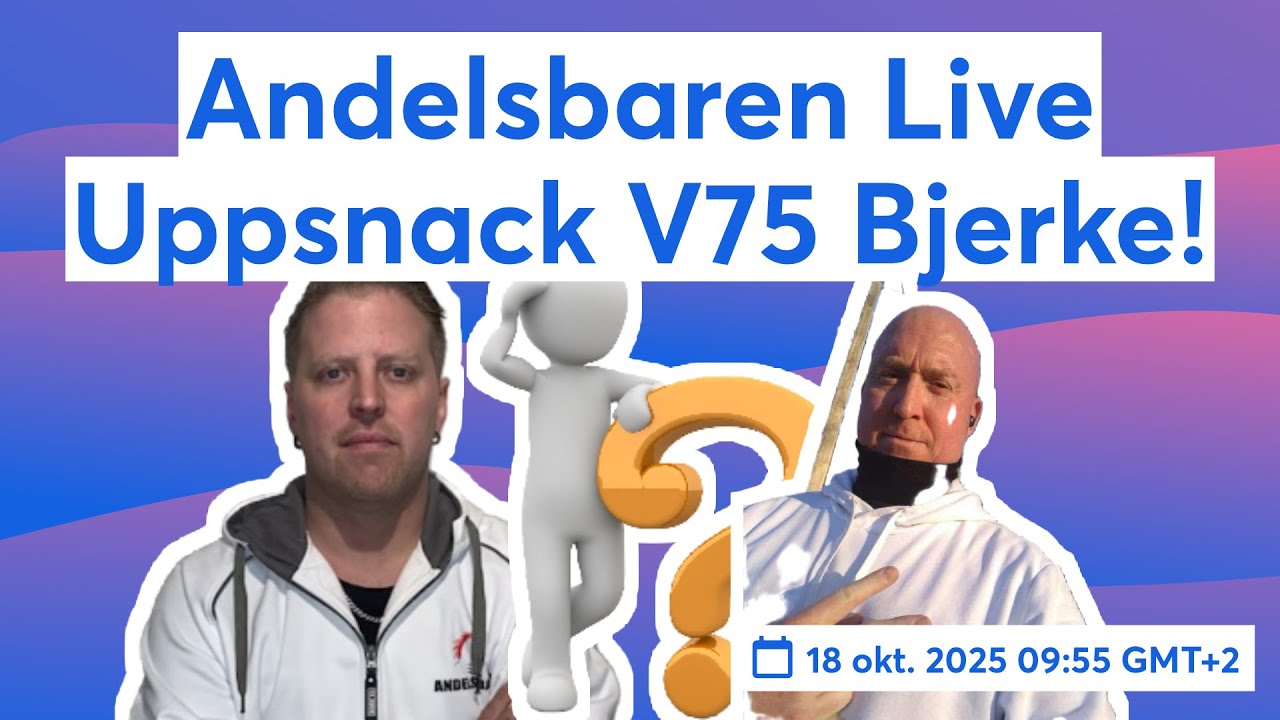 Andelsbaren Live Uppsnack V75 Bjerke! - YouTube