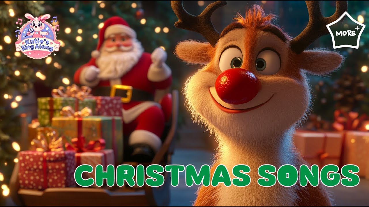 Rudolph and Santa's Magical Ride | 8min + | Christmas song for kids l ...
