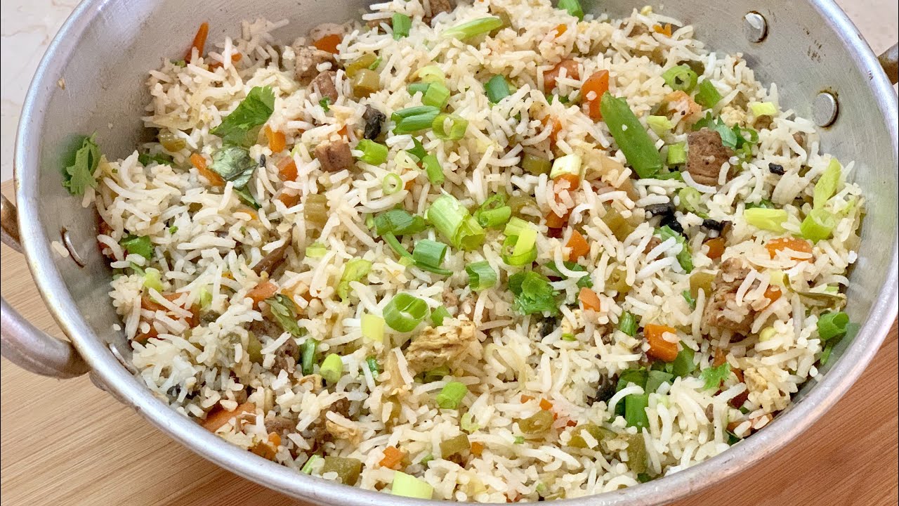 Fried rice| Mixed fried rice with mushroom chicken egg| ಫ್ರೈಡ್‌ ರೈಸ್ ...