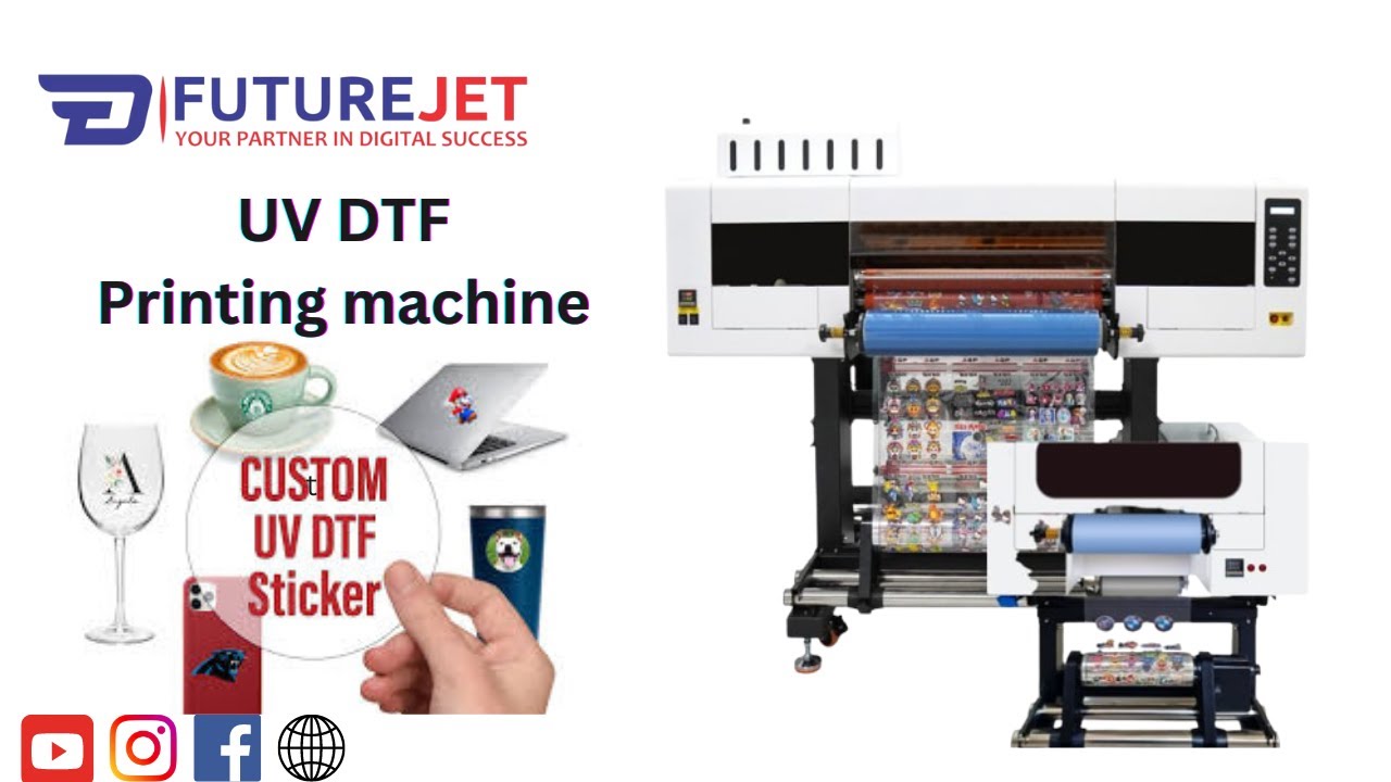 UV DTFprinting machine||UV DTF sticker printer - YouTube