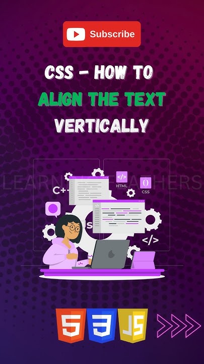 Vertical Text align in CSS | CSS Tips #coding #shorts #learningfeathers - YouTube