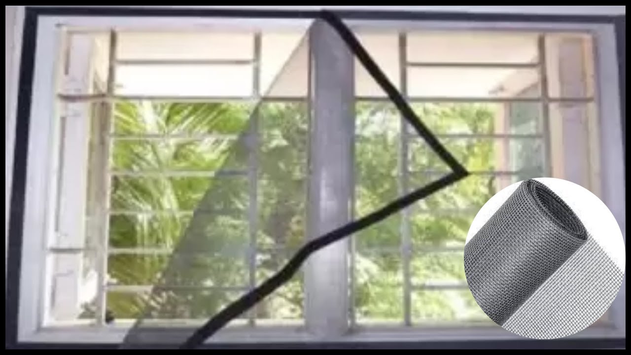 how to fix mosquito net in aluminum window - YouTube