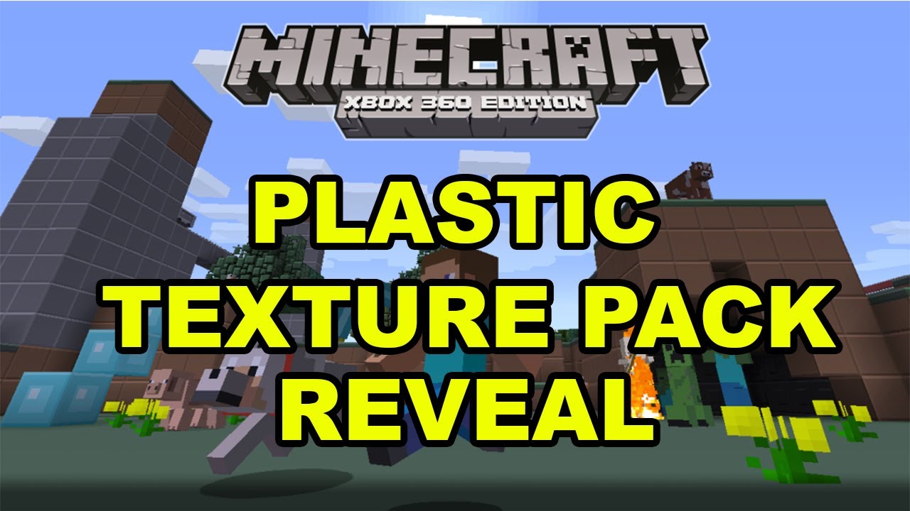 Minecraft Xbox | PLASTIC TEXTURE PACK REVEAL | ( 12 NEW SCREENSHOTS ...