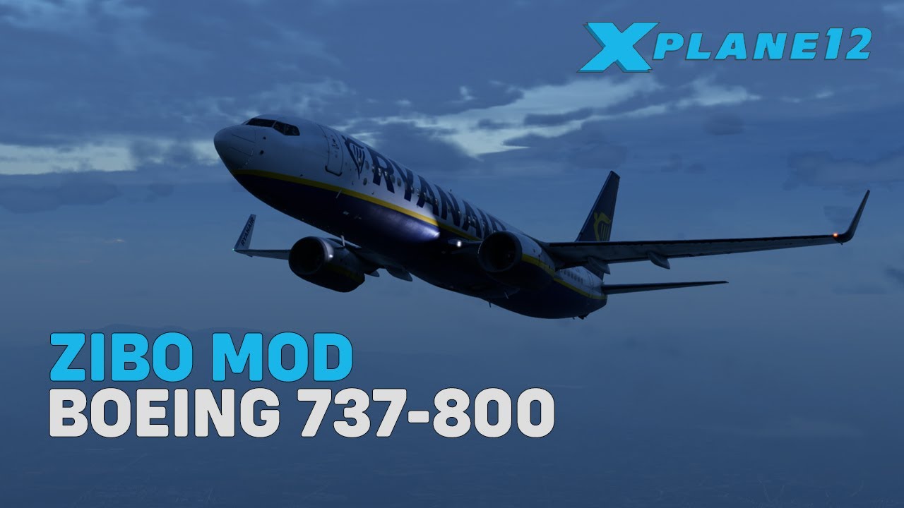 Boeing 737 | Zibo Mod | X-Plane 12.2.0 Beta 3 | LIEE-LICJ - YouTube