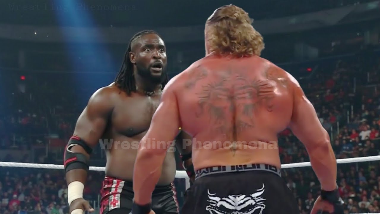 Brock Lesnar Vs Oba Femi Brutal Match WWE Raw 2025 Highlights Monster ...