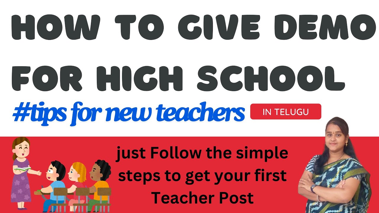 Demo tips for Highschool || How to give Demo for highschool || demo ...