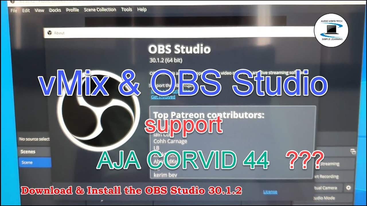 Test Video : vMix & OBS Studio support AJA Corvid 44 ??? - YouTube