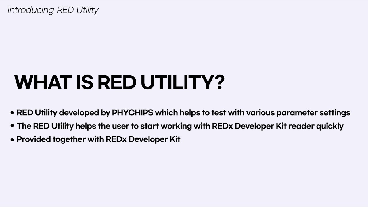 How to Use RED Utility with REDx Developer Kit - YouTube