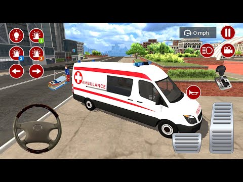 Direksiyonlu Ambulans oyunu 3D #77 American Ambulance Simulator - Ambulans oyunları Android Gameplay