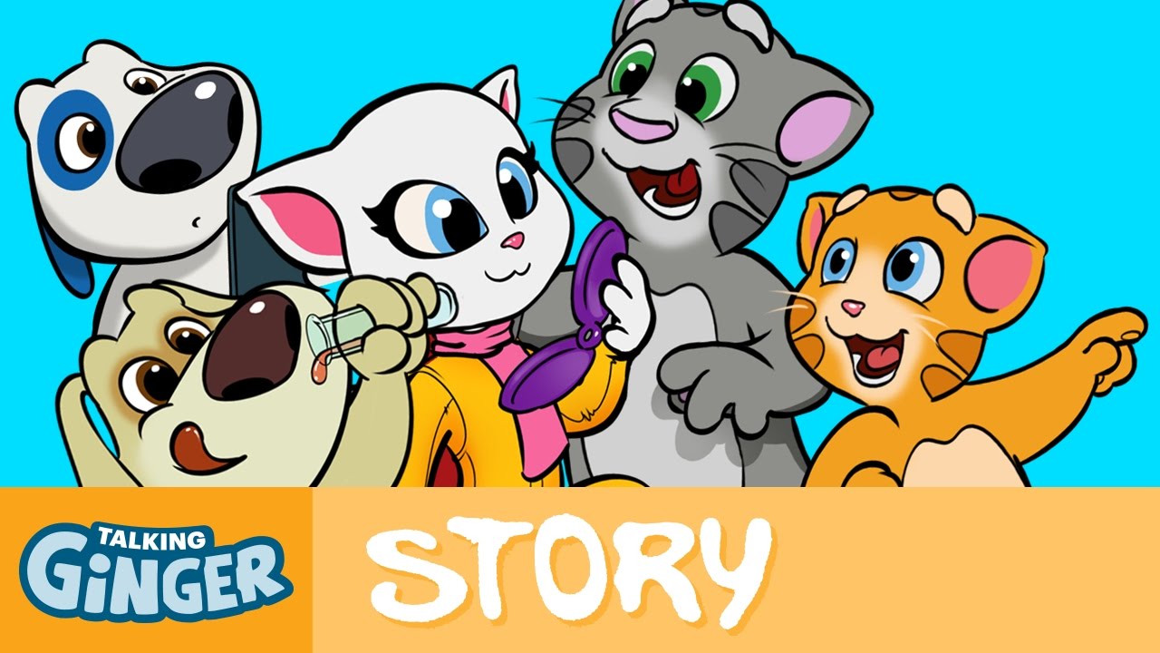 Talking Ginger’s Great Story Book (Story Time Compilation) - YouTube