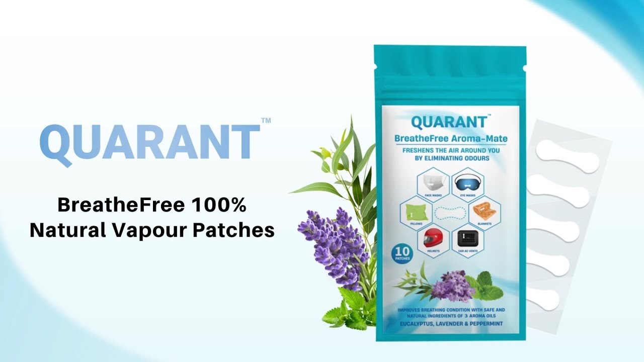 QUARANT BreatheFree 100% Natural Vapour Patch for Children & Adults ...