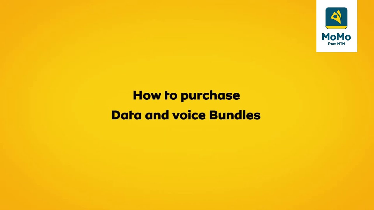 How to purchase Data and Voice Bundles - YouTube