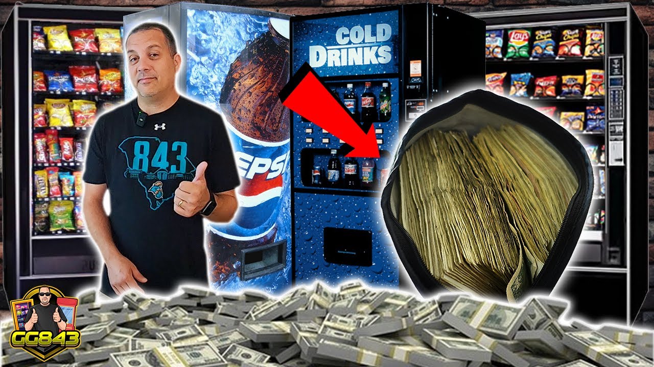 Collecting All The Cash From 4 Vending Machines! - YouTube
