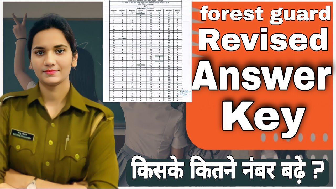 forest guard revised answer key 2022 || Forest Guard result 2022 ...
