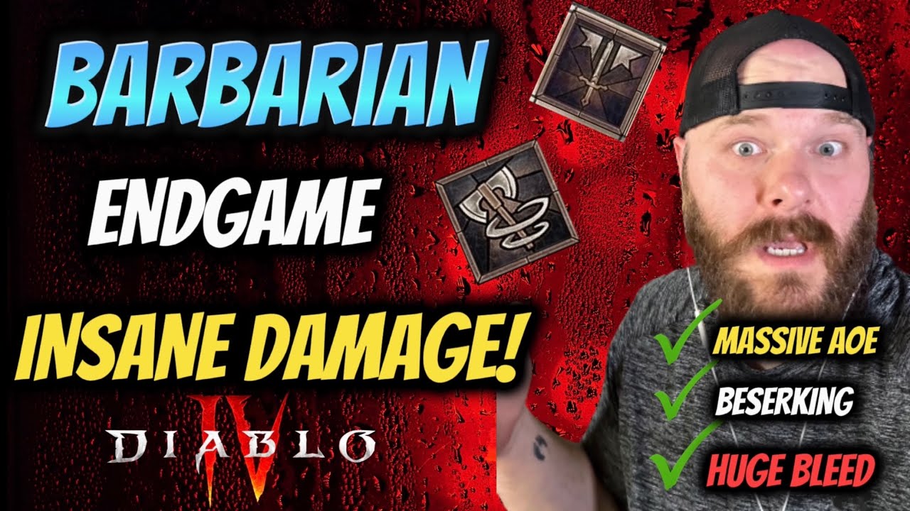 Diablo 4 - ULTIMATE Endgame Barbarian Build Guide (Whirlwind Explosion ...
