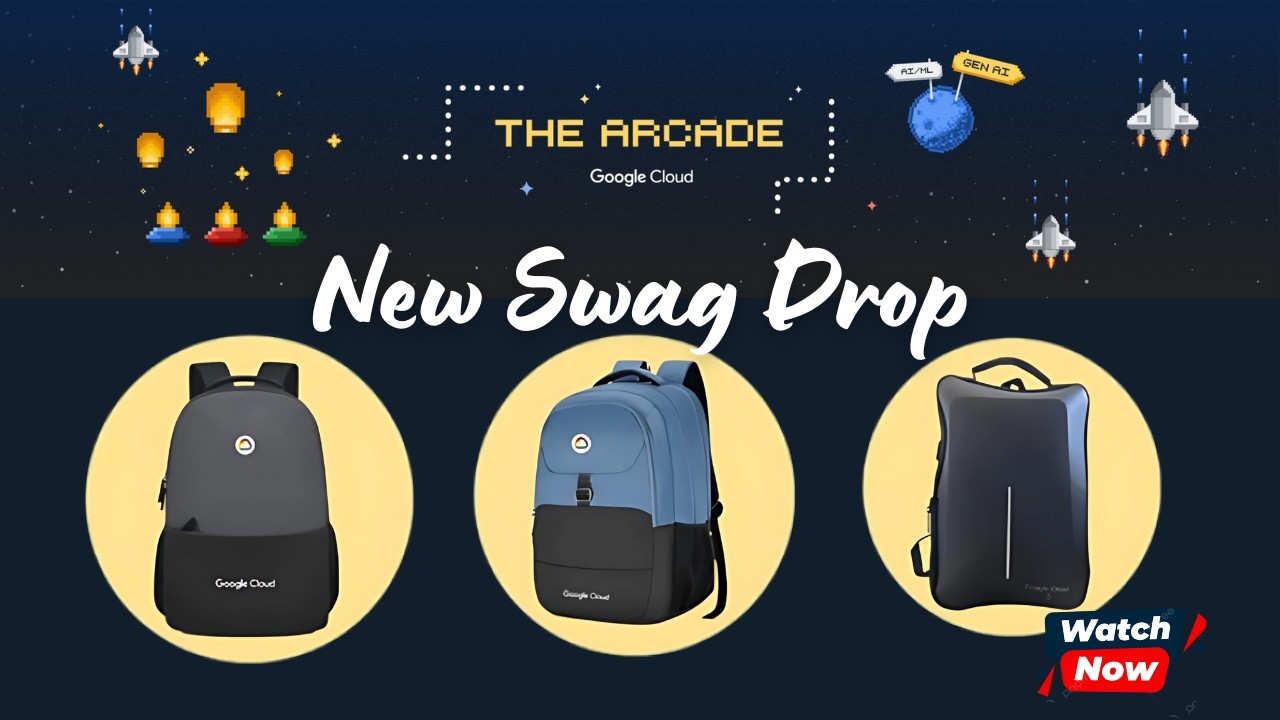 Google Cloud Swag Alert: 3 New Free Swags Dropped! || Arcade Bag & More ...
