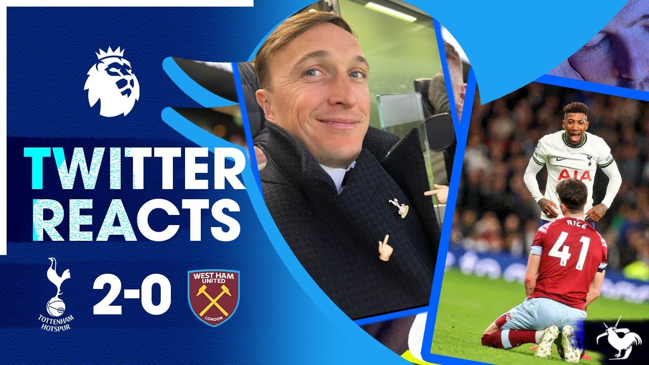 MARC NOBLE THE SECRET SPURS FAN?!? Tottenham 2-0 West Ham [TWITTER ...