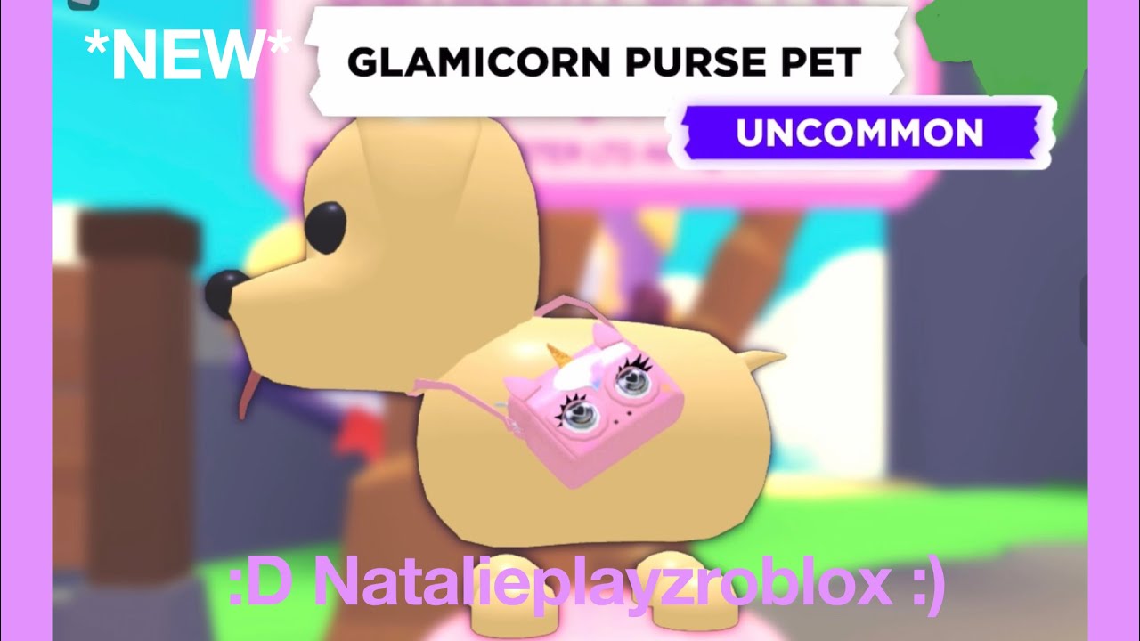 *NEW*GLAMICORN PURSE PET! #adoptmenewpetwears #adoptme #petwears # ...