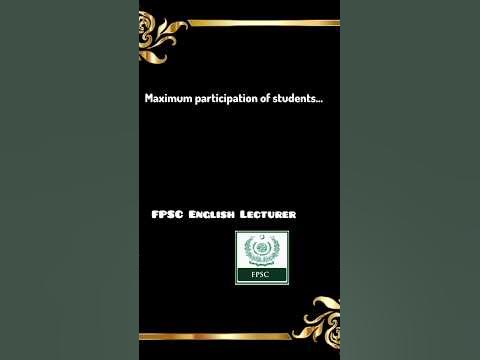 FPSC English Lecturer - Teaching Methods - YouTube