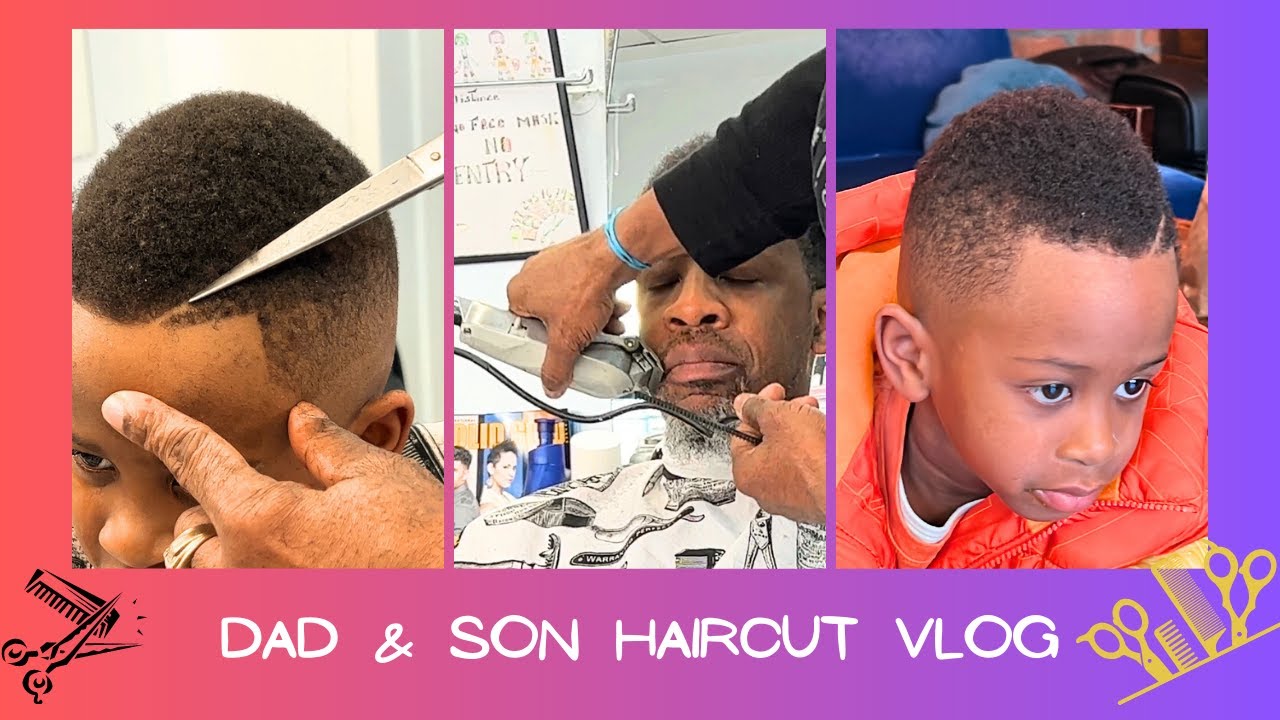 Dad and son haircut day | A trip to the Barbershop then a sit down at a ...