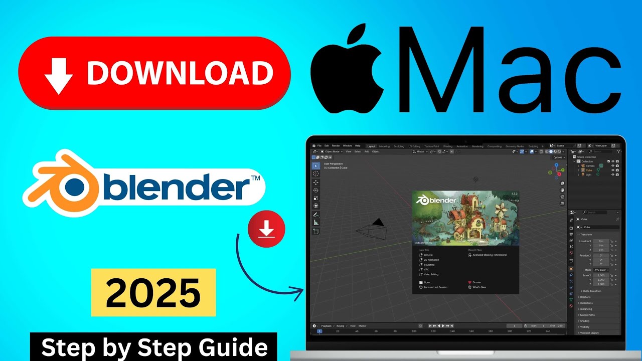 How to Download Blender for Mac | Install Blender on MacBooK | Blender ...
