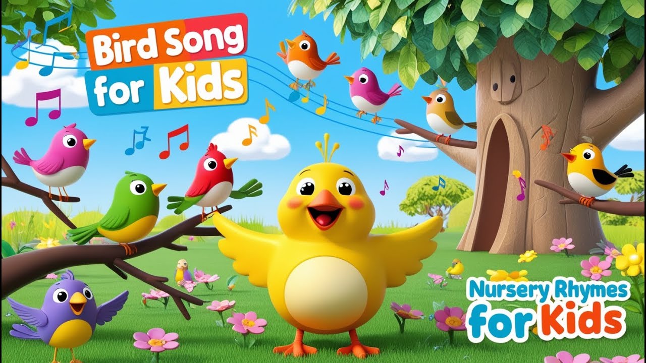 Bird Song for Kids | Fun & Educational Nursery Rhyme with Animal Sounds ...