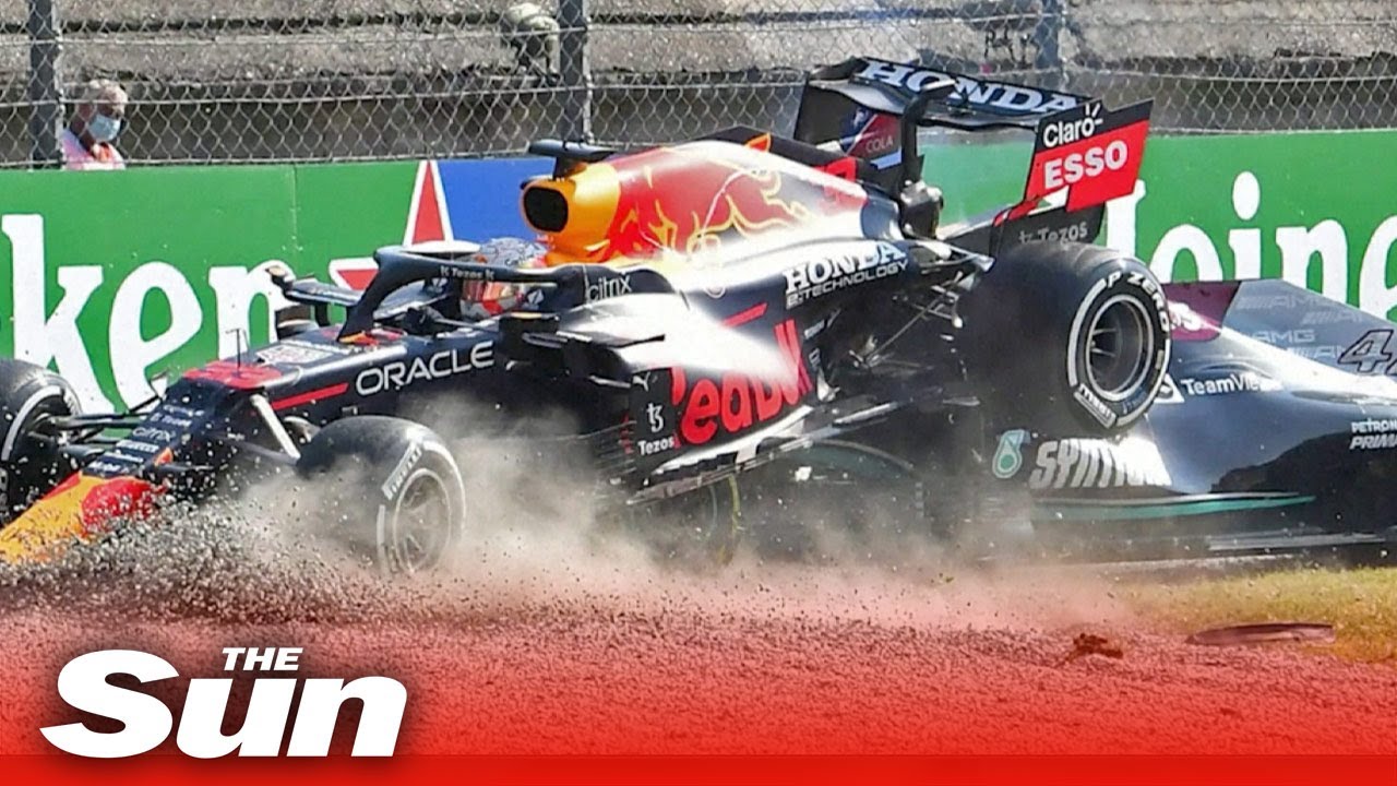 Hamilton and Verstappen blame each other for massive F1 crash at Monza ...