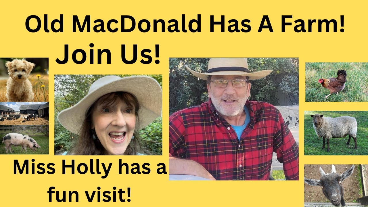 Old MacDonald has a farm with his animals and Miss Holly. See him at ...
