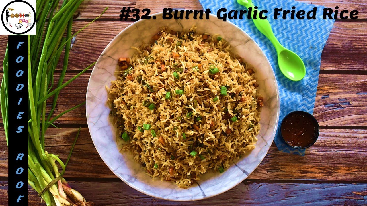 Burnt garlic fried rice recipe|Veg fried rice|10 min Easy restaurant ...