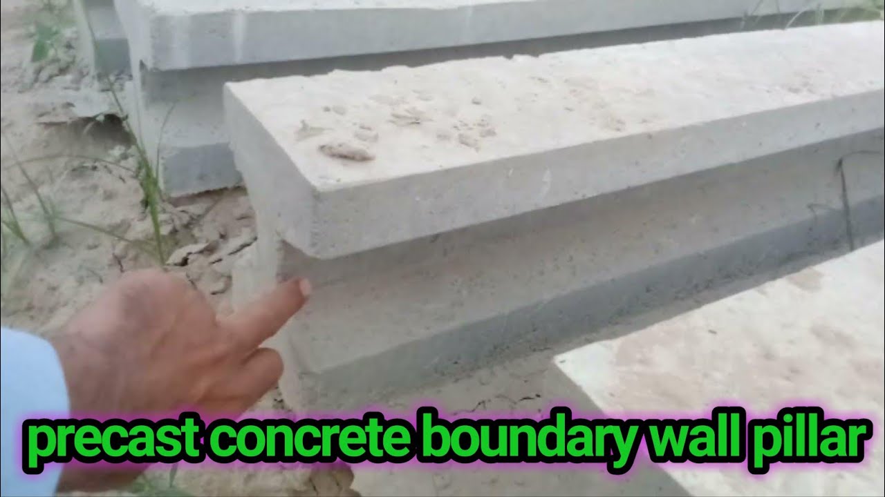 precast concrete boundary wall pillar / precast concrete boundary wall ...