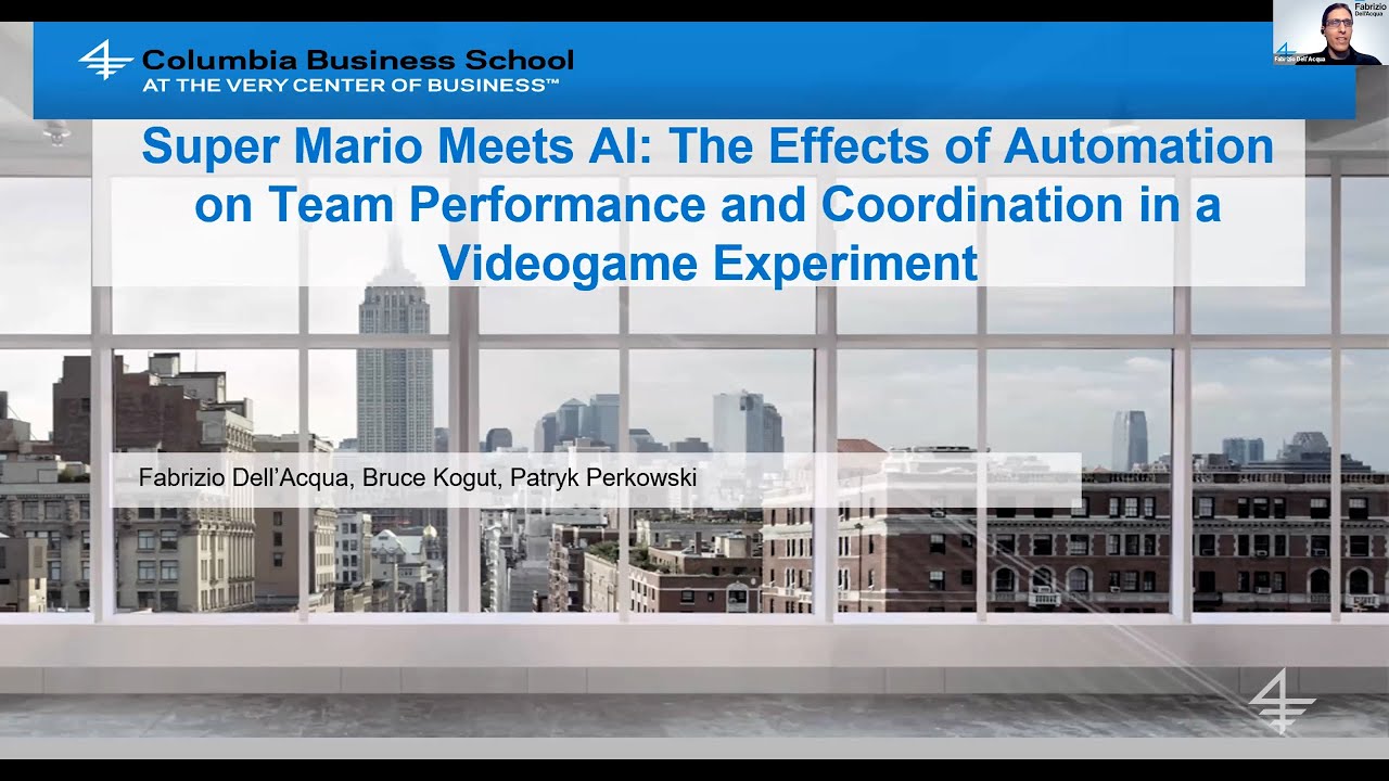 Super Mario Meets AI: Effects of Automation on Team Performance ...