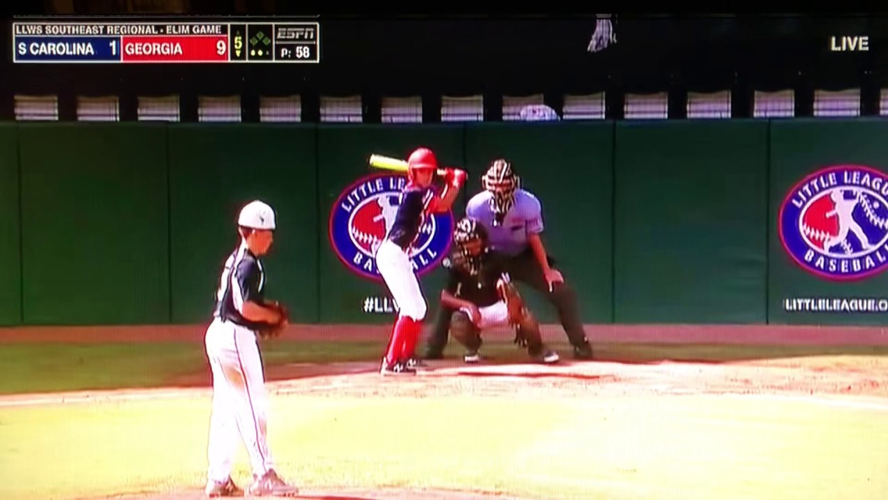 Landon Justice Doube - 2019 LLWS - South Carolina vs Georgia - YouTube