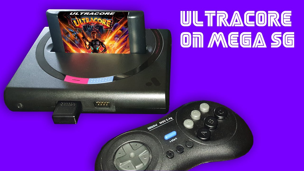 CANCELLED GENESIS GAME Ultracore played on MEGA Sg by Analogue - YouTube