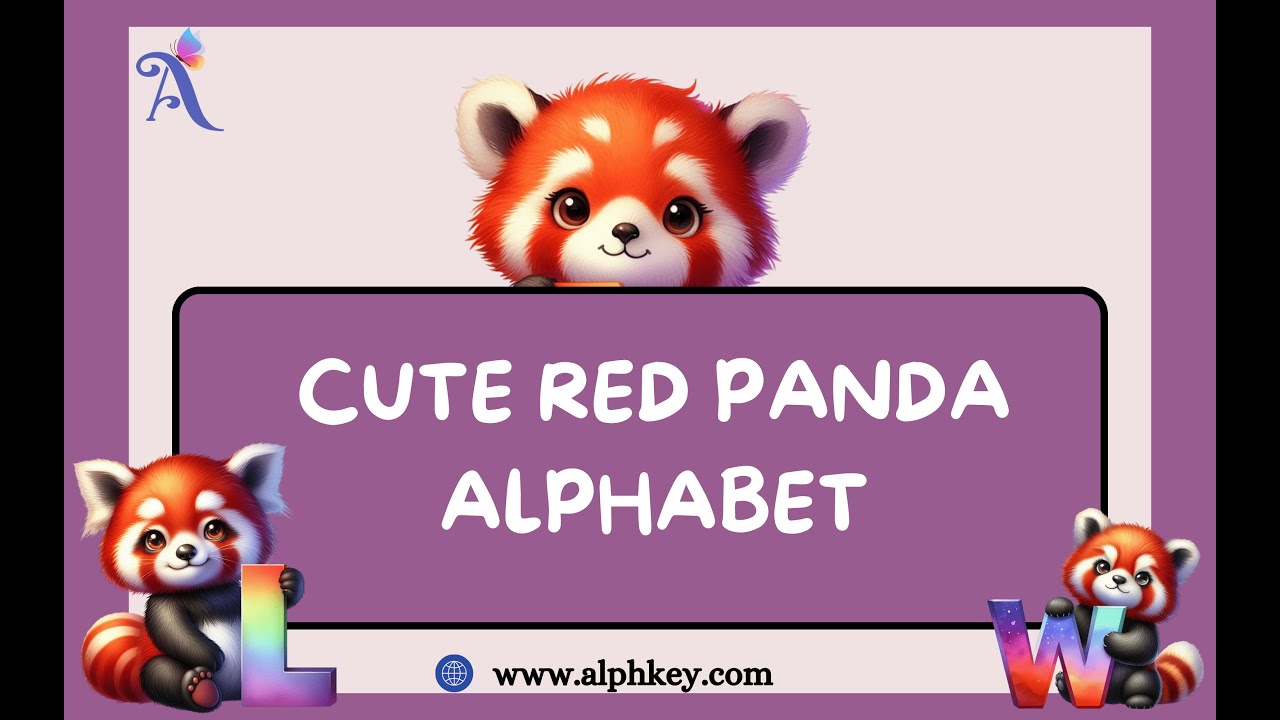 Cute Red Panda Alphabet: Adorable Letters with a Furry Twist 🐾🦊 - YouTube