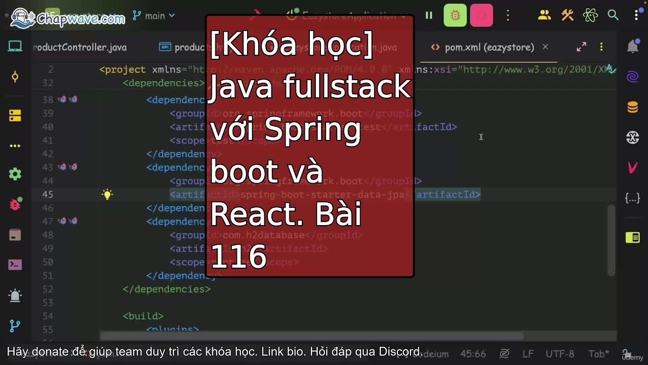 Bài 116-119: Java Fullstack với Spring Boot và React - YouTube