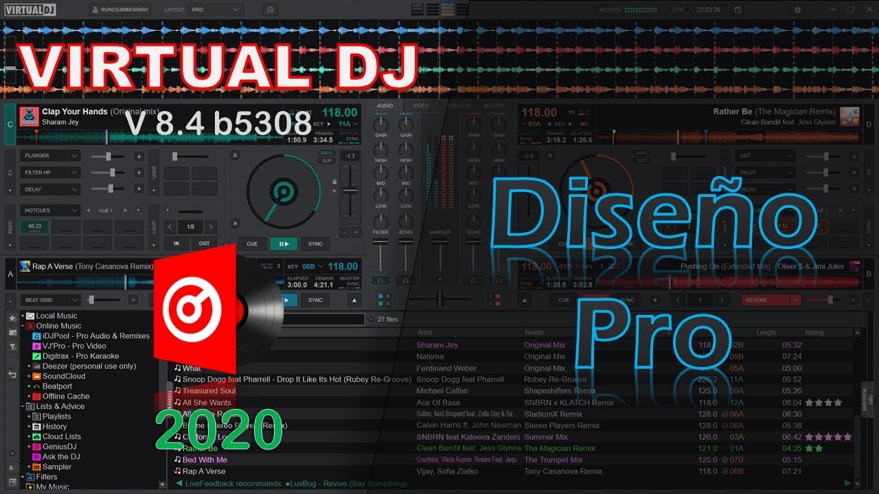 Diseño Pro Virtual dj 2020 - YouTube