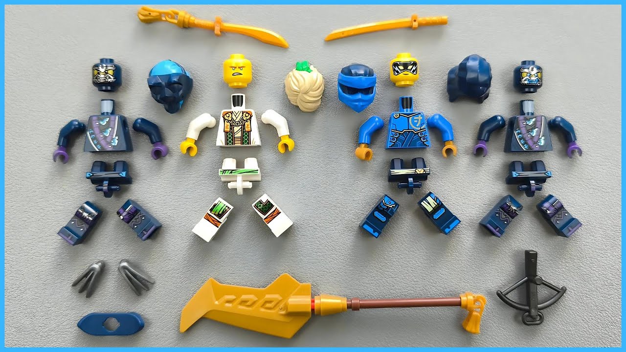 LEGO Ninjago Jay's Mech Battle Mech Minifigures | Jay | Master Lloyd ...