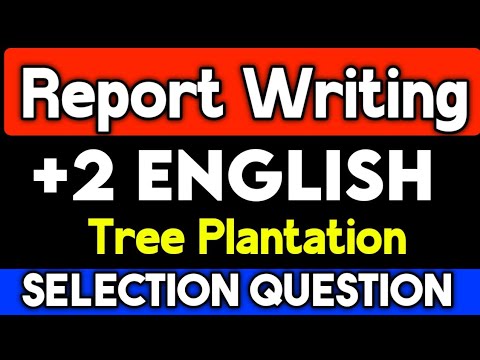 Report Writing Selection Question 2026 board exam questions Tree ...