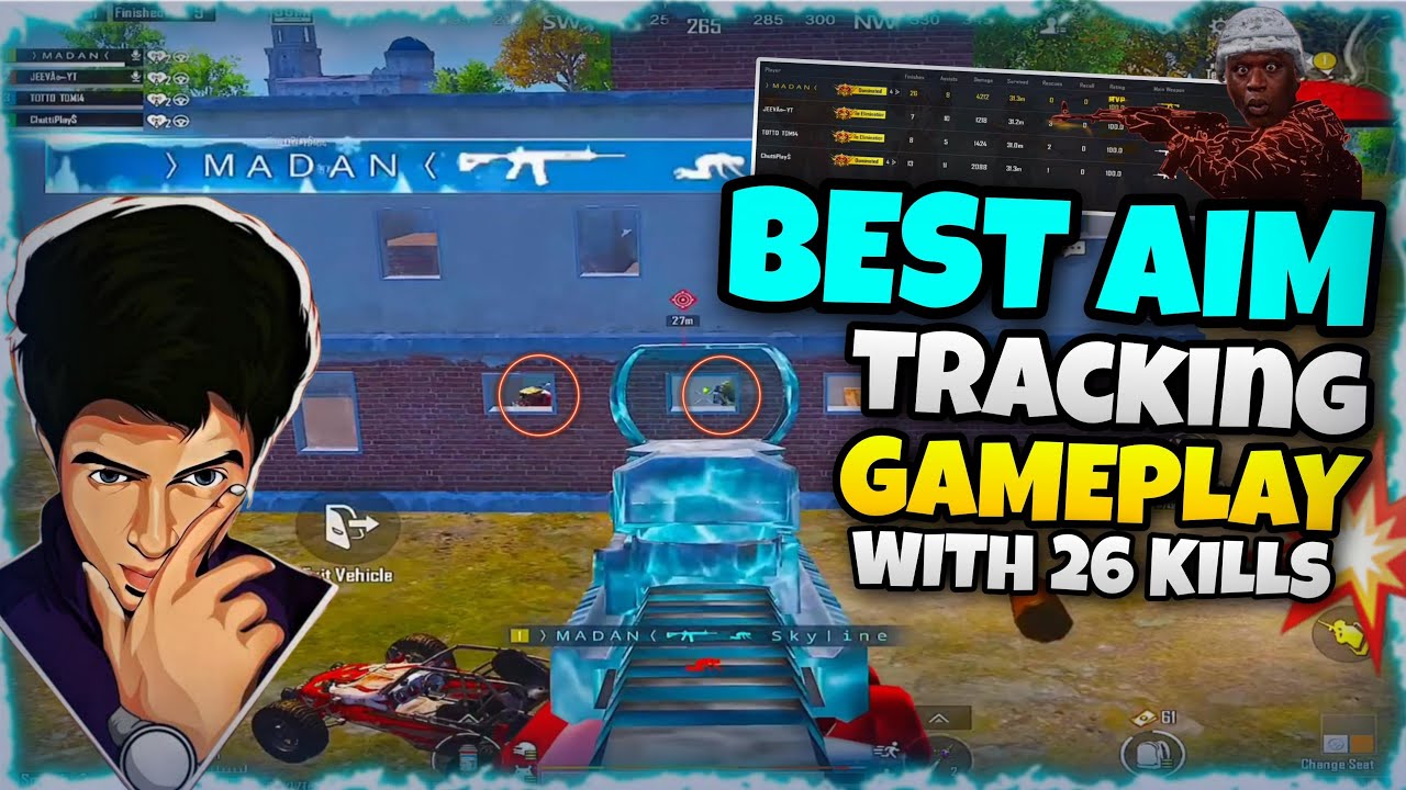 BEST AIM TRACKING GAMEPLAY WITH 26 KILLS #bgmi #bgmilive #madanop # ...