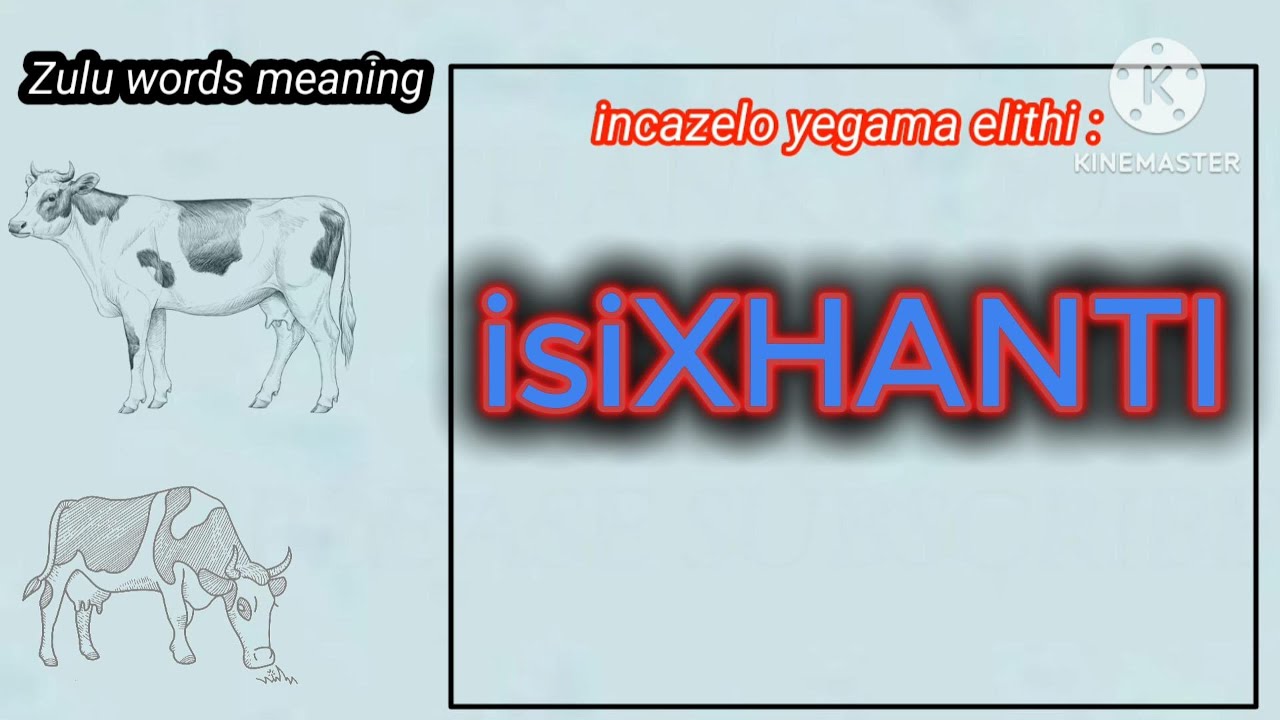 Incazelo yegama elithi isixhanti. (The meaning of isixhanti) - YouTube