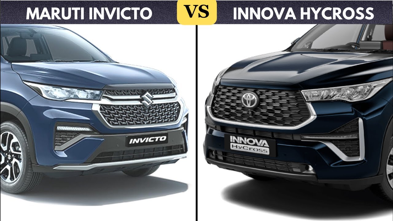 Maruti Suzuki Invicto vs Toyota Innova Hycross Detailed Comparison ...