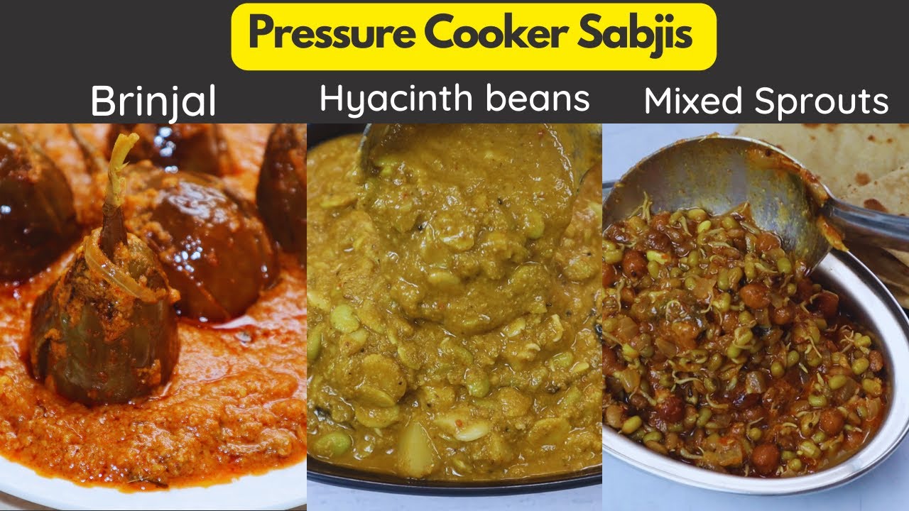 Make These 3 Sabji Recipes In Cooker In 10 Minutes | Instant One Pot ...