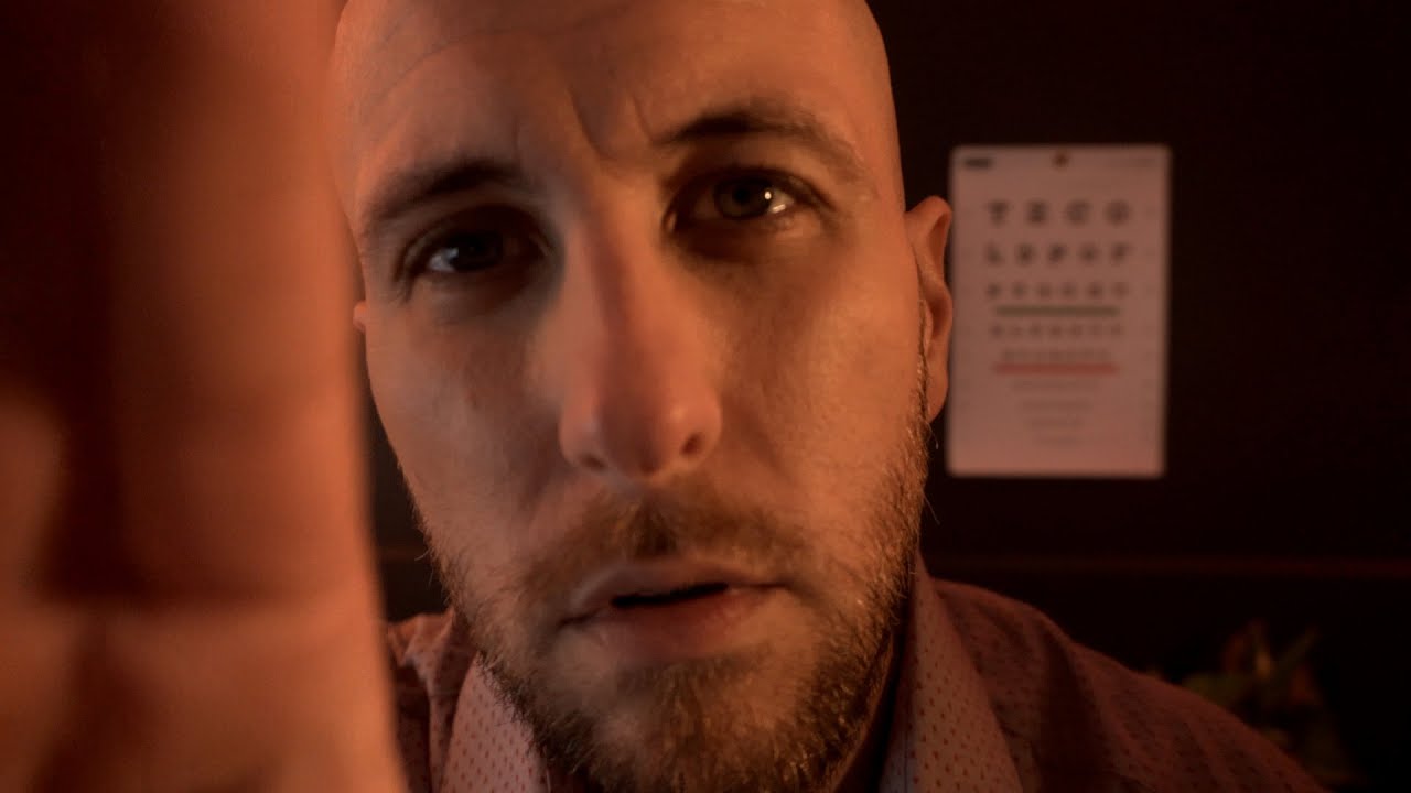 ASMR Realistic and Relaxing Eye Exam | Sleepy Light Triggers - YouTube